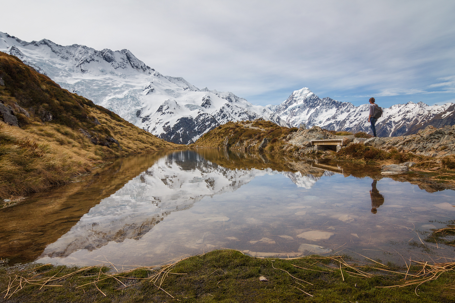 Sealy Tarns, Mount Cook National Park, New Zealand