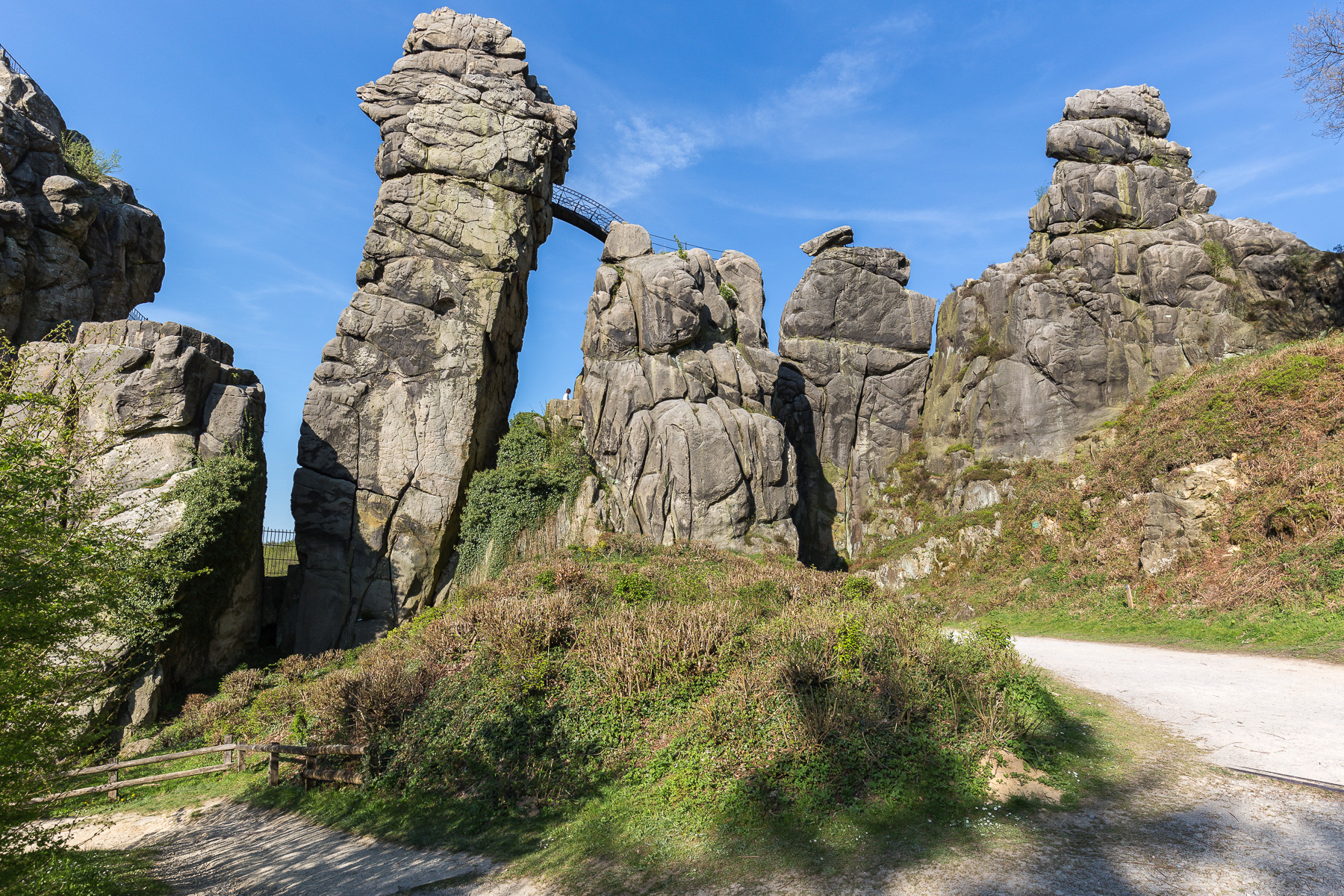 South view of Externsteine, Germany