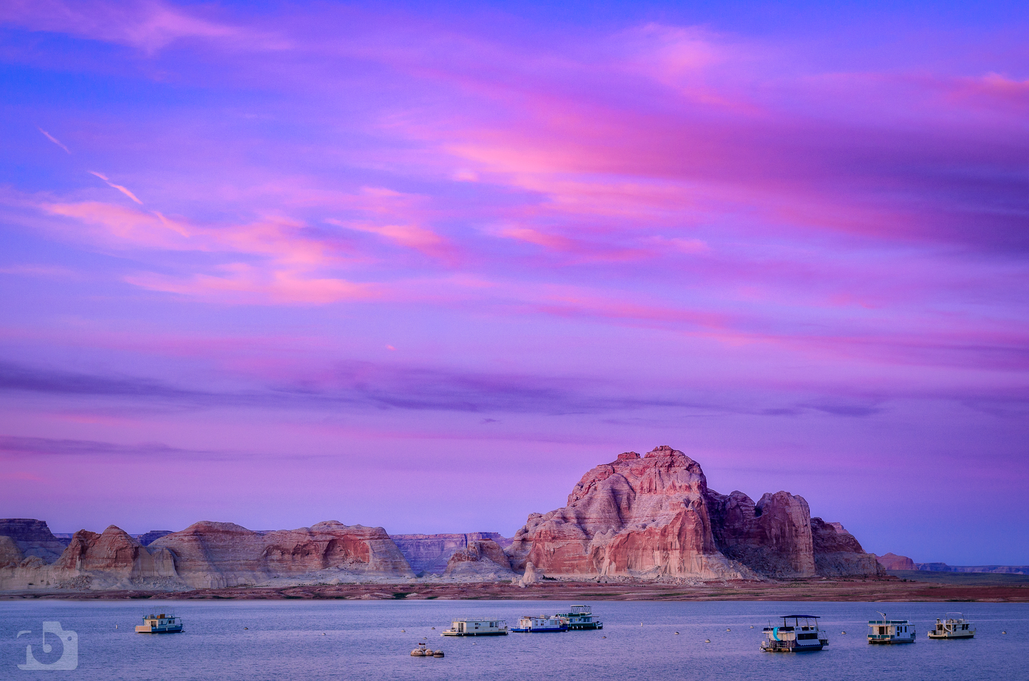 Lake Powell sunset, USA