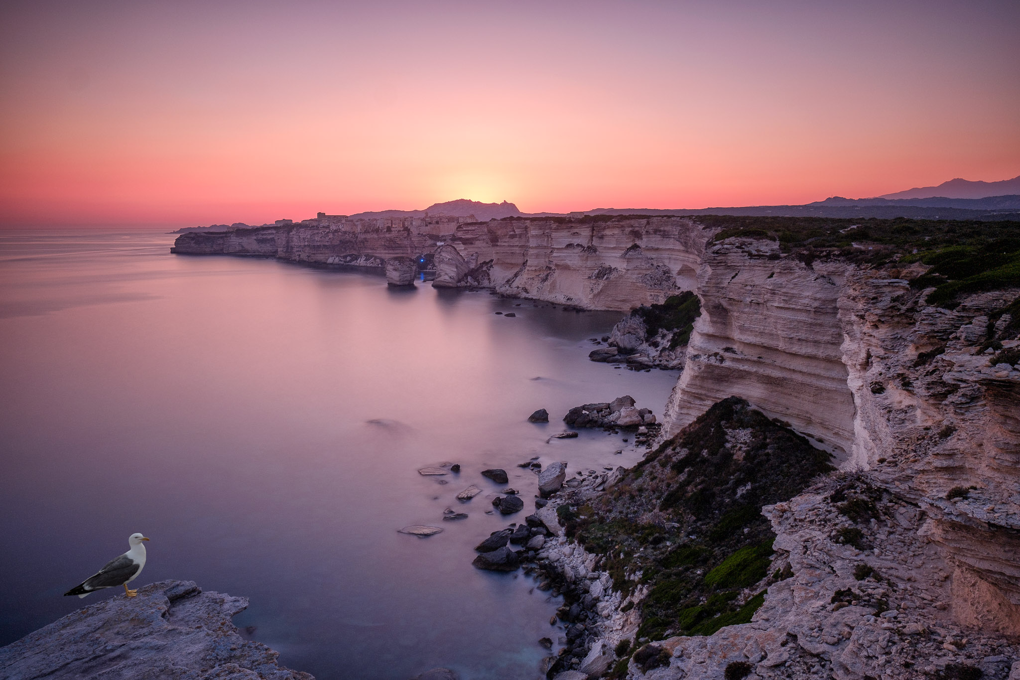 The cliff of Bonifacio, France