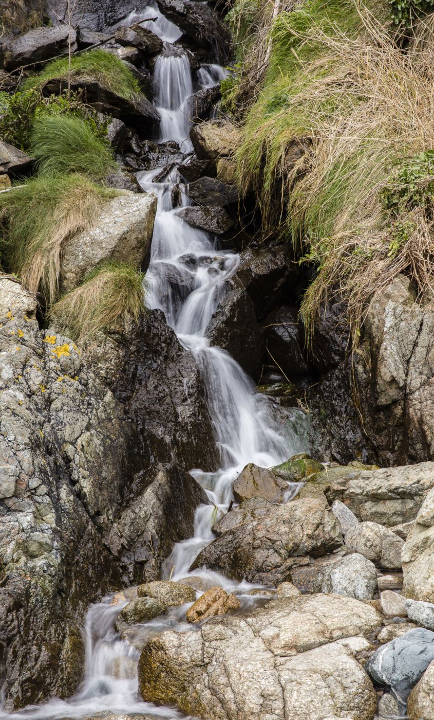 Waterfall, Moulin Huet Bay, Guernsey, United Kingdom