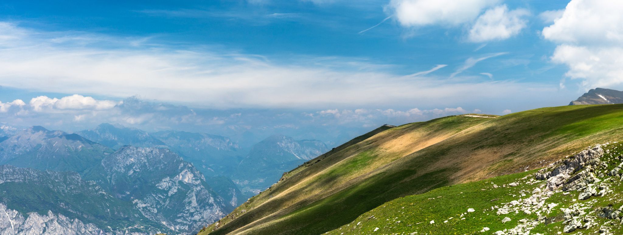 View from Mount Monte Baldo, Italy