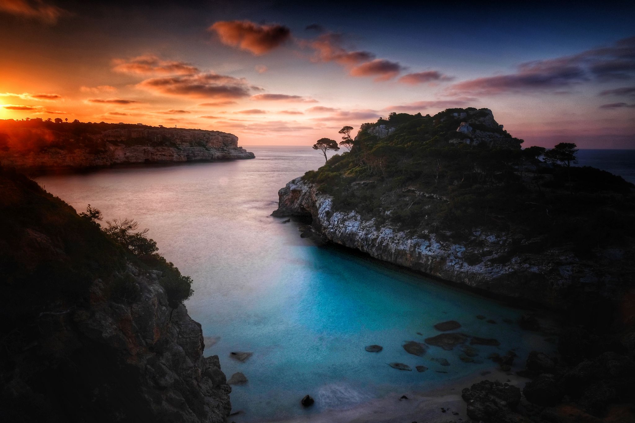 Bay at Cala des Moró, Cala Llombards,, Mallorca, Spain