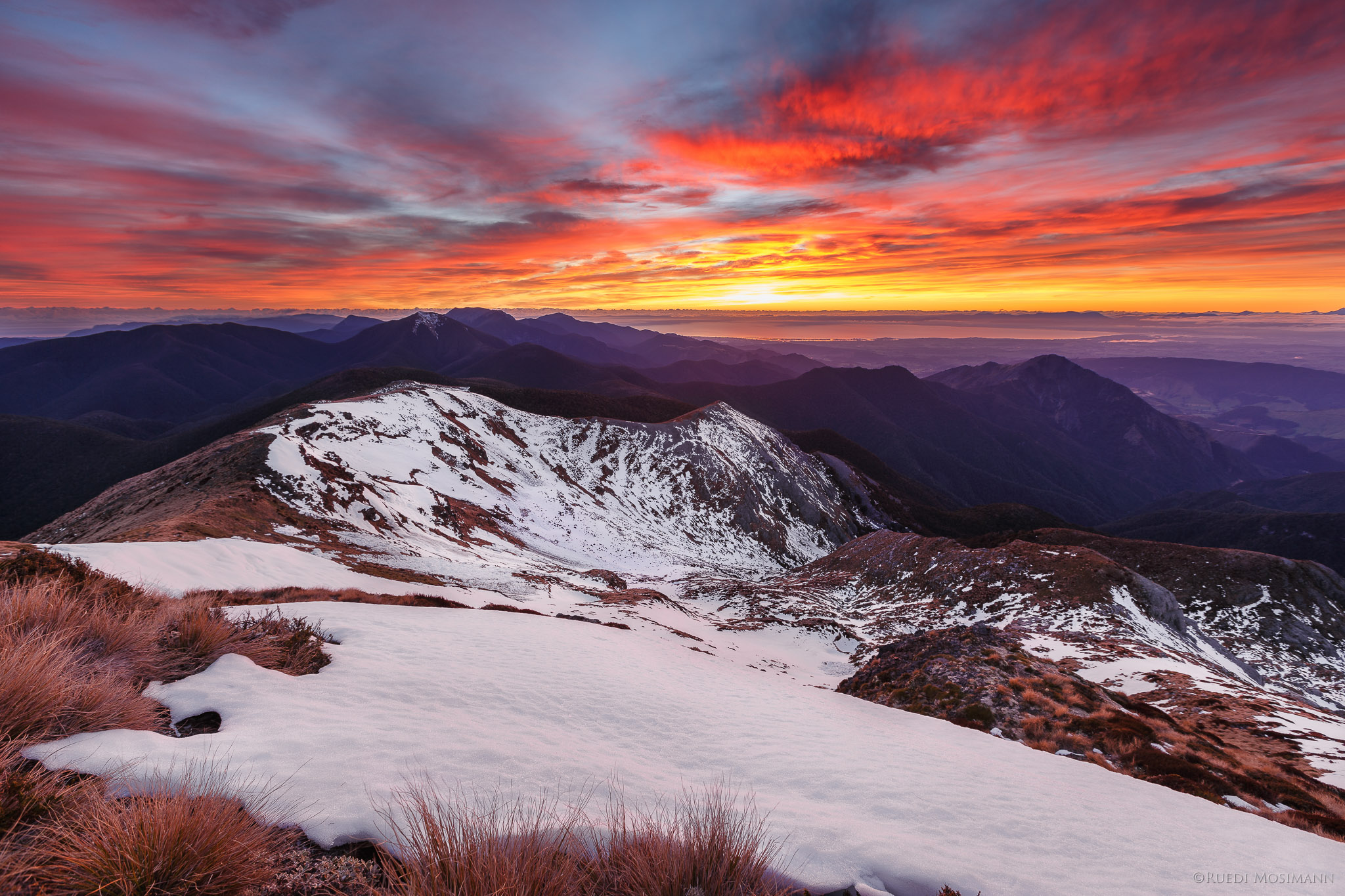 Mt.Arthur Track viewpoint, New Zealand