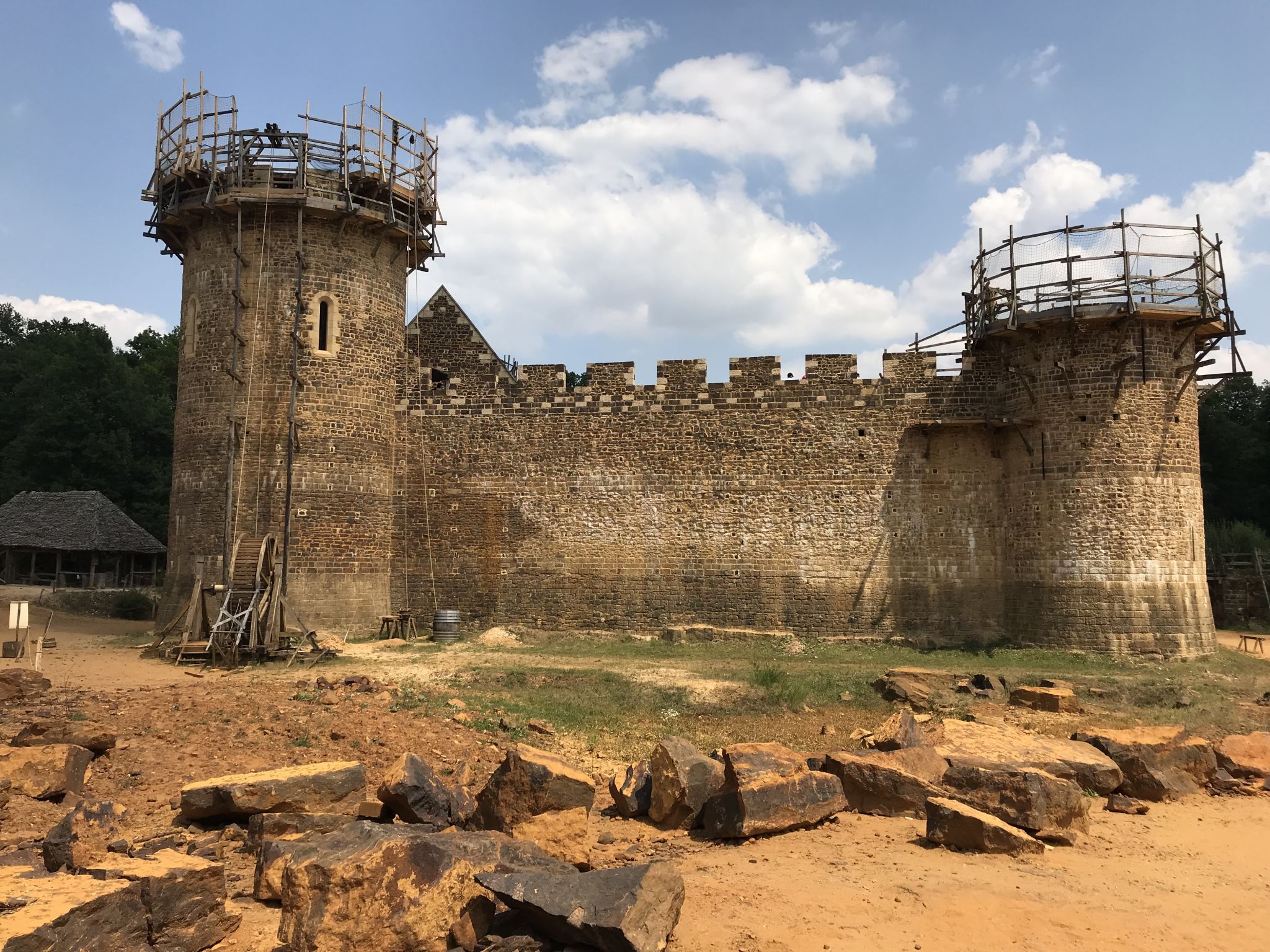 Medieval chateau of Guedelon, France