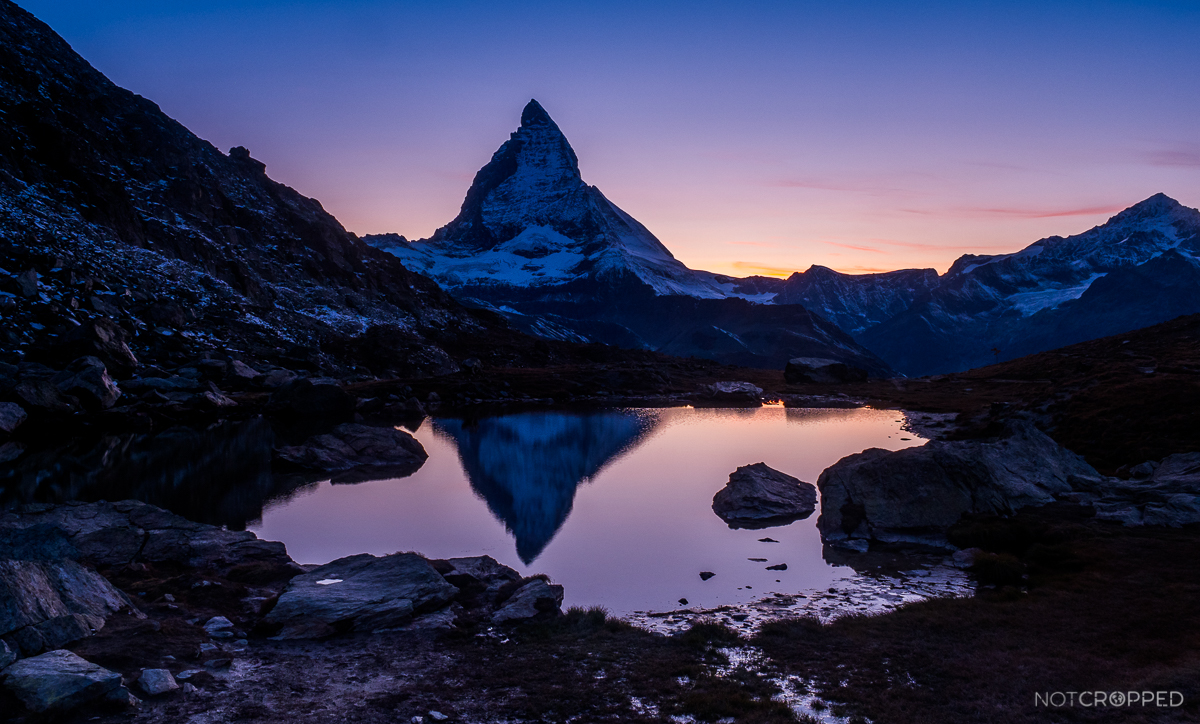Riffelsee with Matterhorn reflection, Switzerland