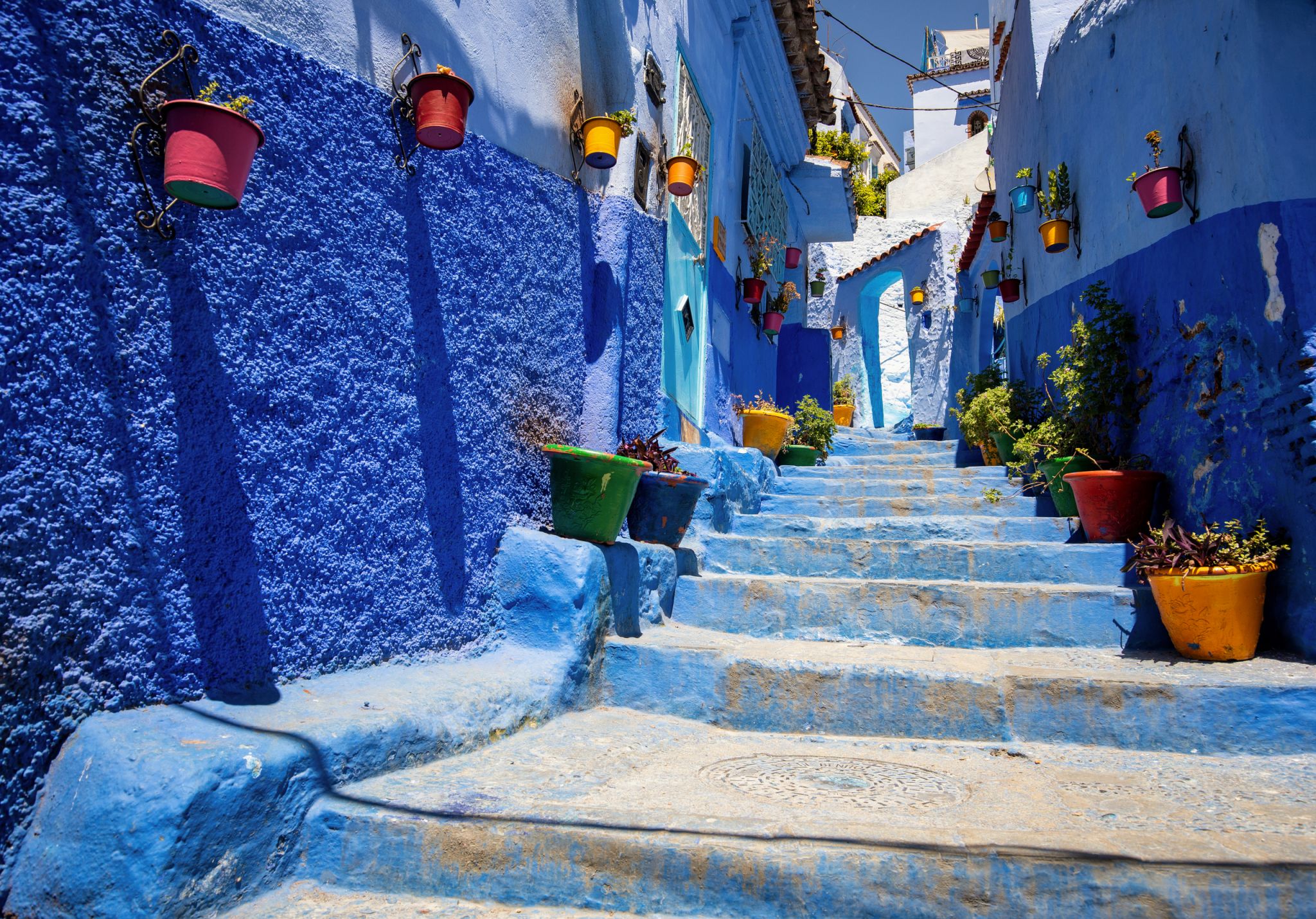 In The Streets Of Chefchaouen Morocco