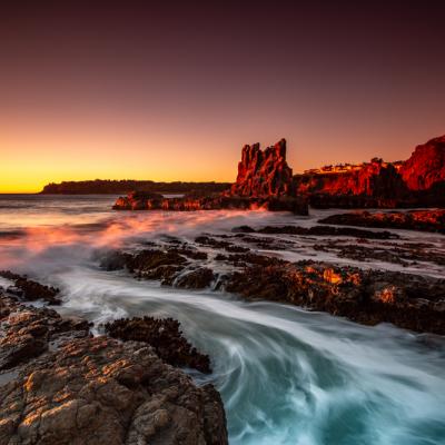 Kiama Rocks Sunrise New South Wales, Australia