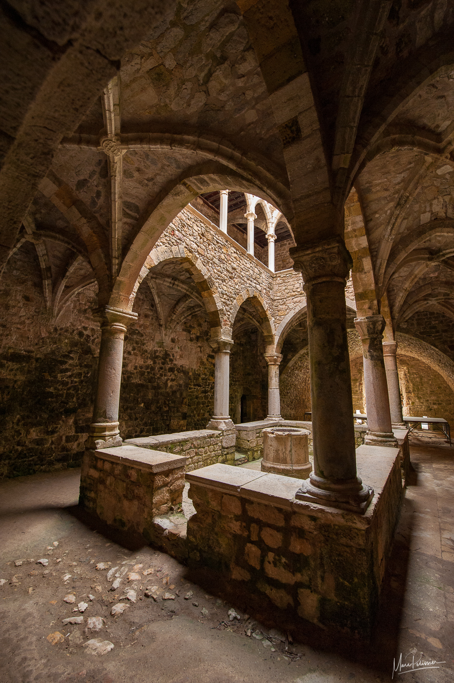 Inside Saint Honorat fortress, Lerins Island, France