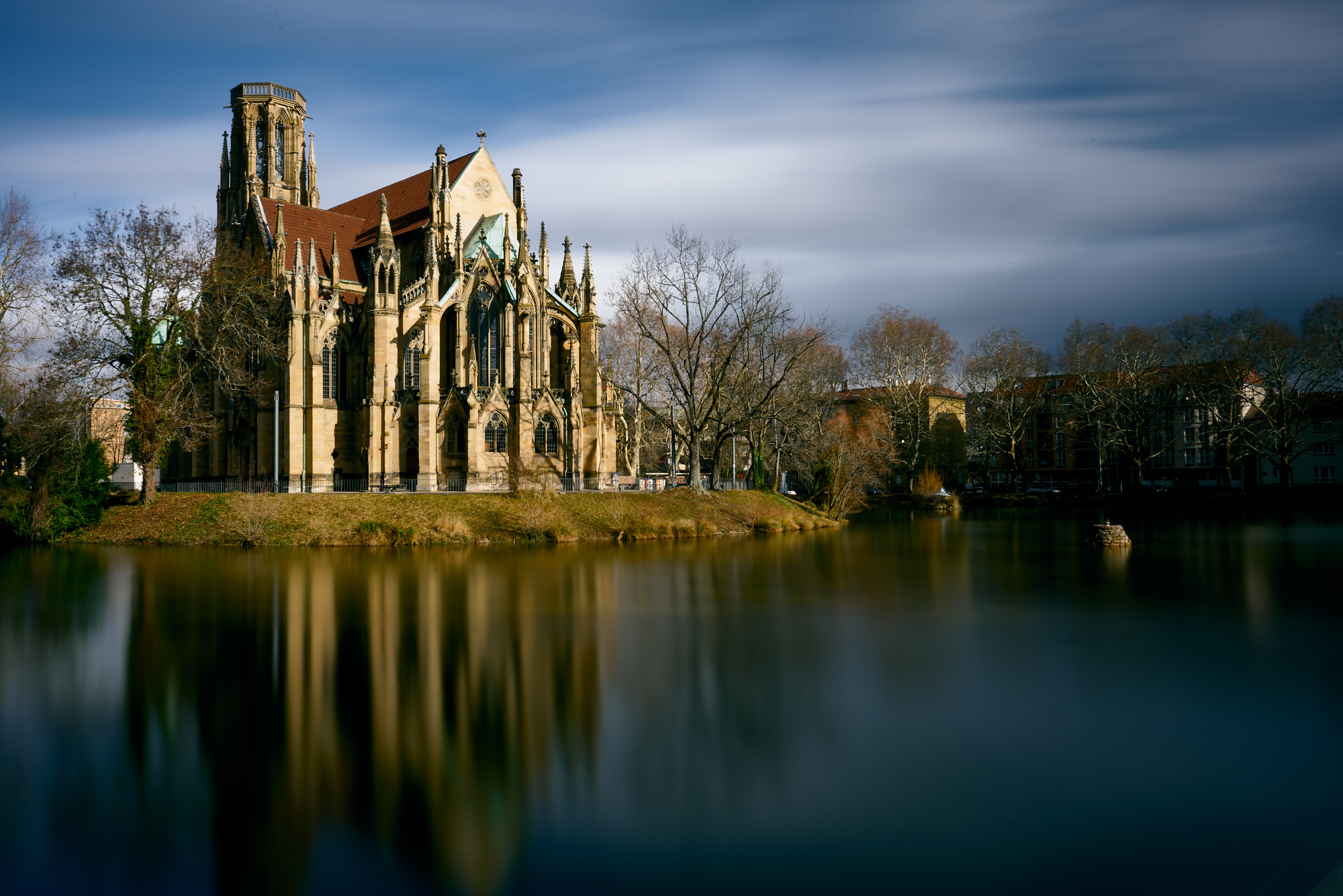 Feuersee / Johanneskirche, Stuttgart, Germany