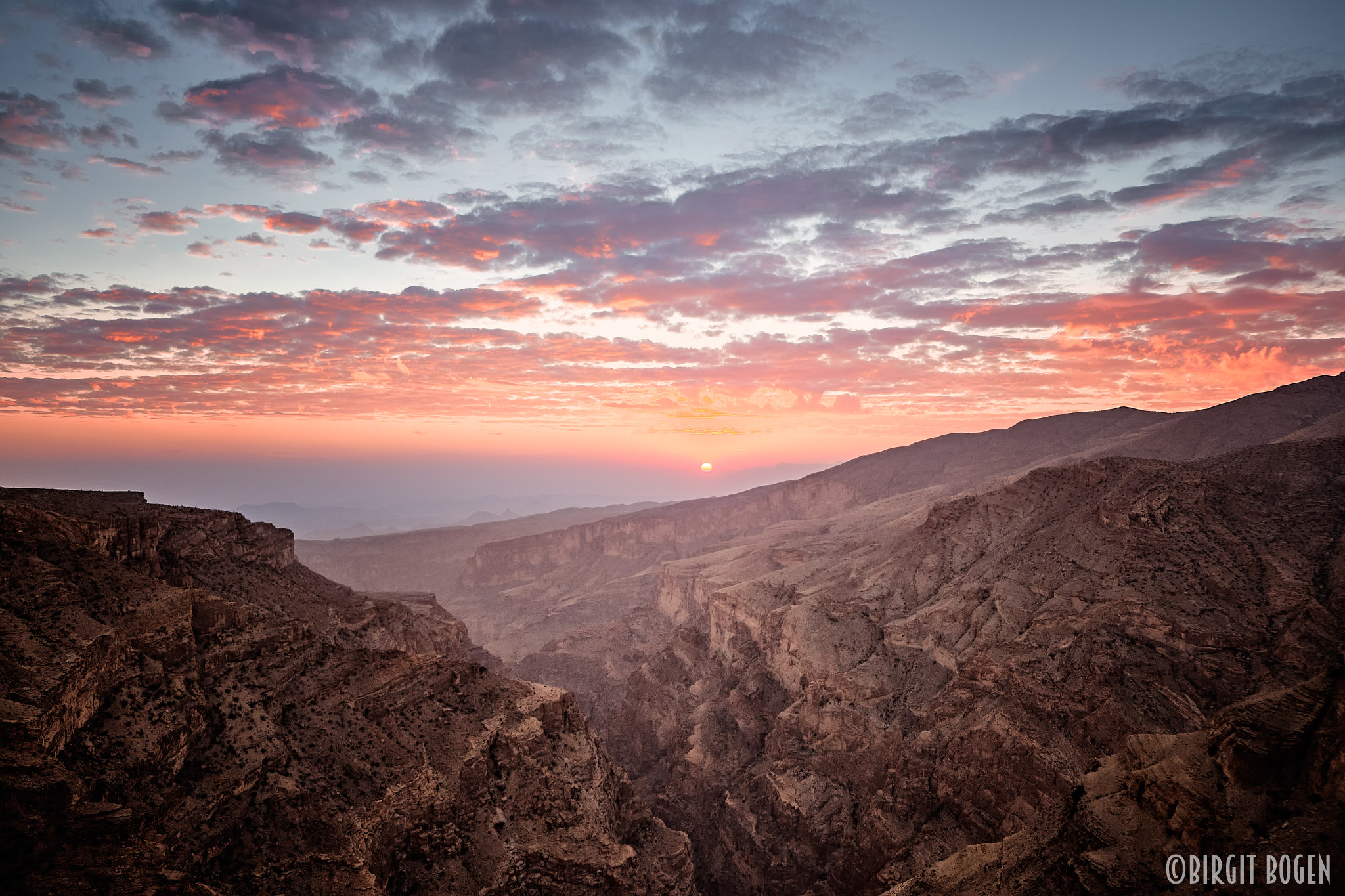 Sunset at Al-Hajar Mountains, Oman, Oman