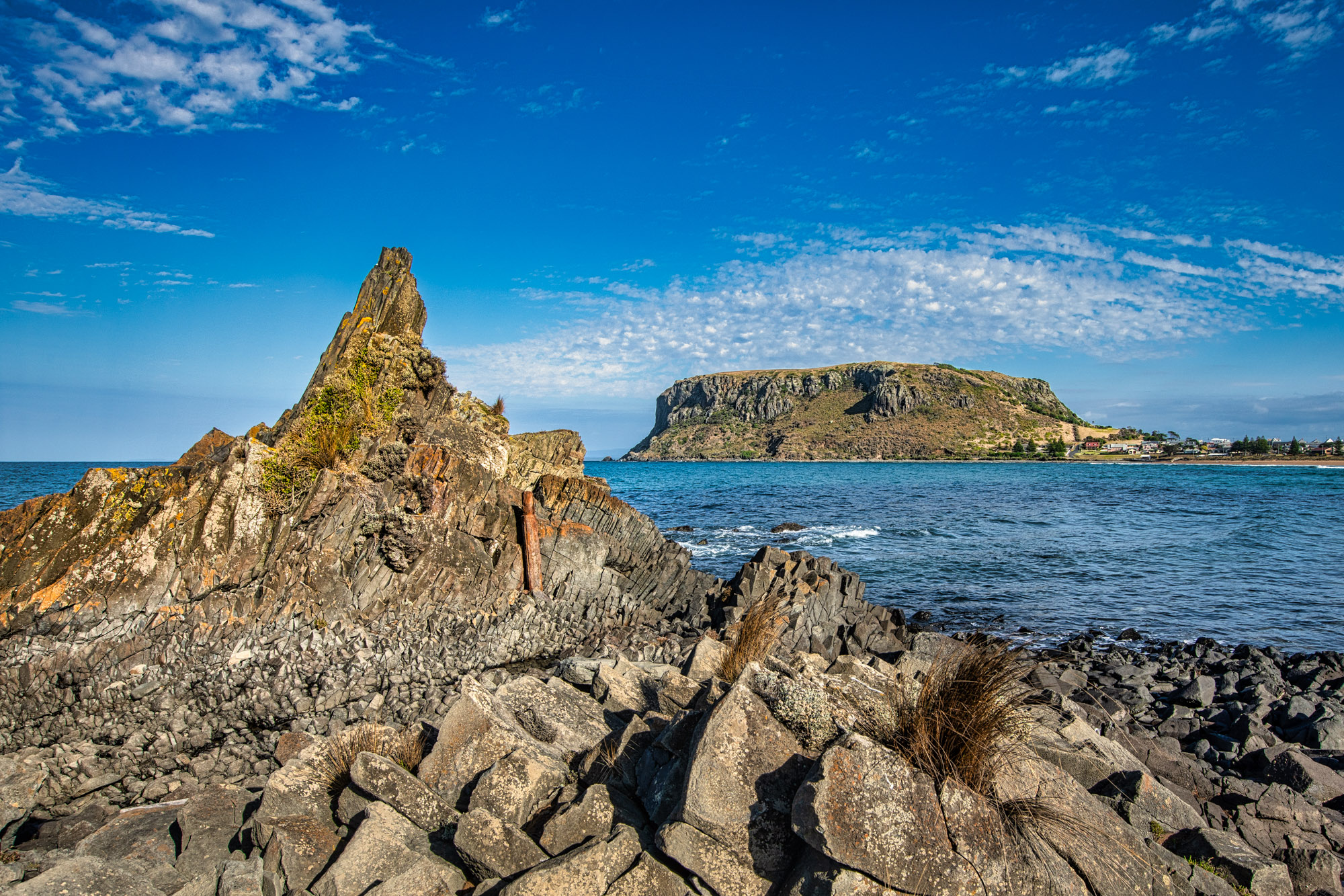 Rock formation, The Nut Stanley, Tasmania, Australia